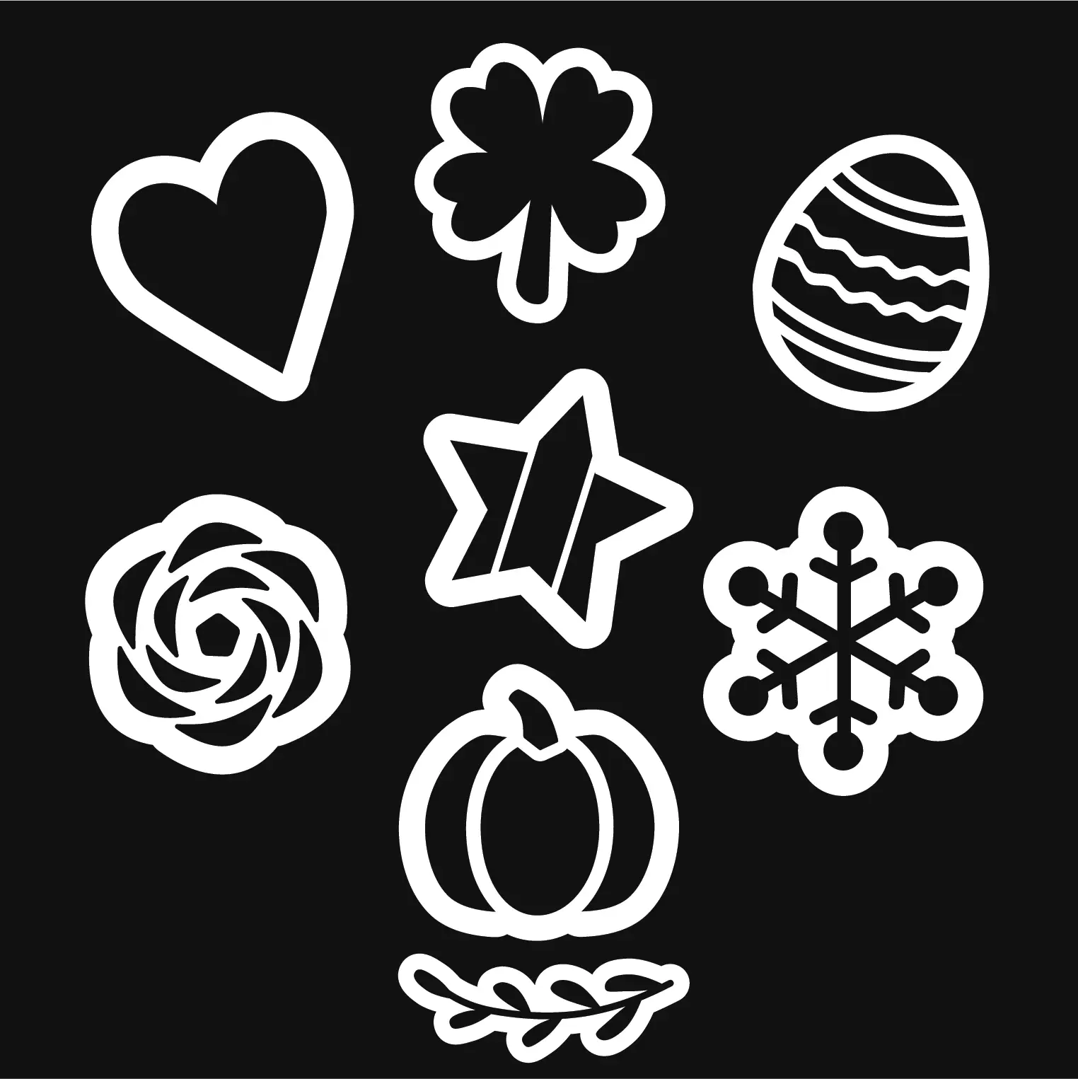 🧲 Magnetic Holiday Chalkboard Stencils | Easy Holiday Signs - Plata ...