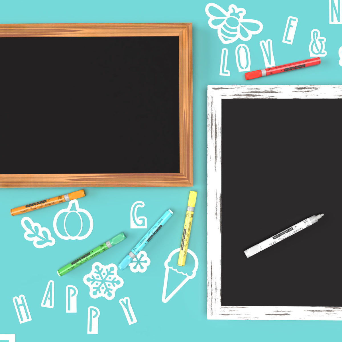 Plata Chalkboards- Easily Create Amazing Signs with Magnetic Stencils!