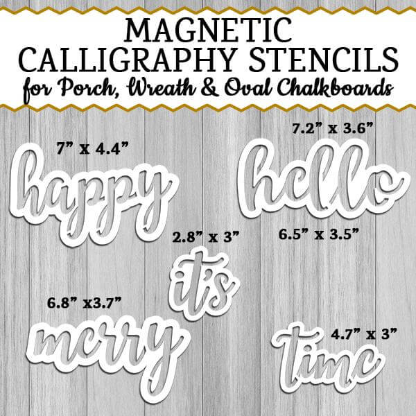 Magnetic Calligraphy Stencil Set for Easy and Beautiful Greetings ...